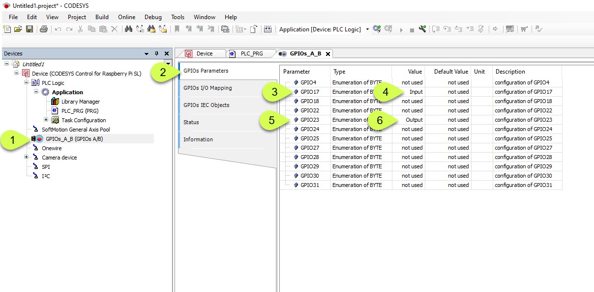 EdgeBox RPI 200 And CODESYS : Digital Input
